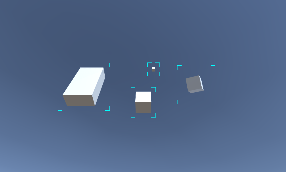 OnGUI() का उपयोग करते हुए एकता लक्ष्य संकेतक।
